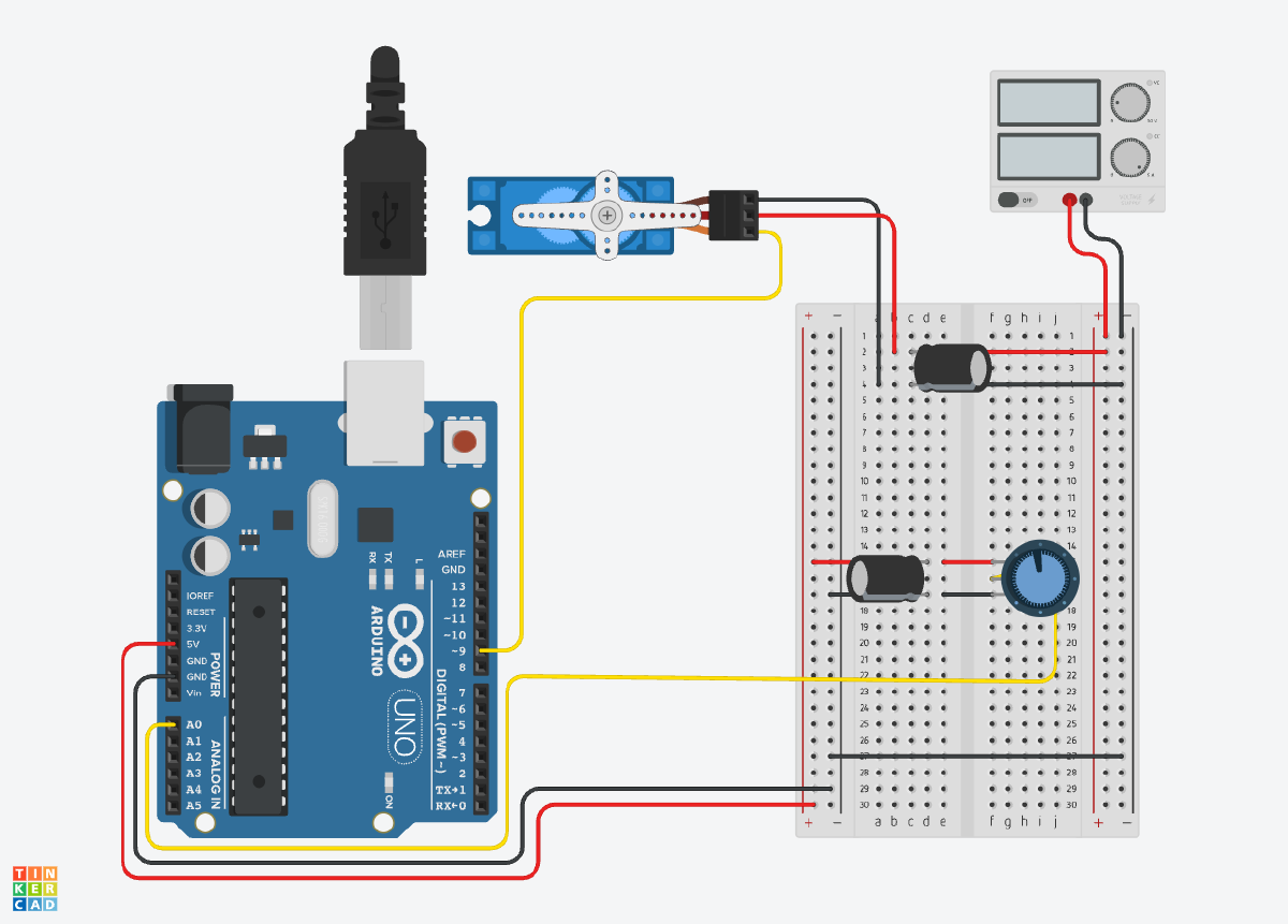 Servo Knob Without Delay - Arduino | What Make Art
